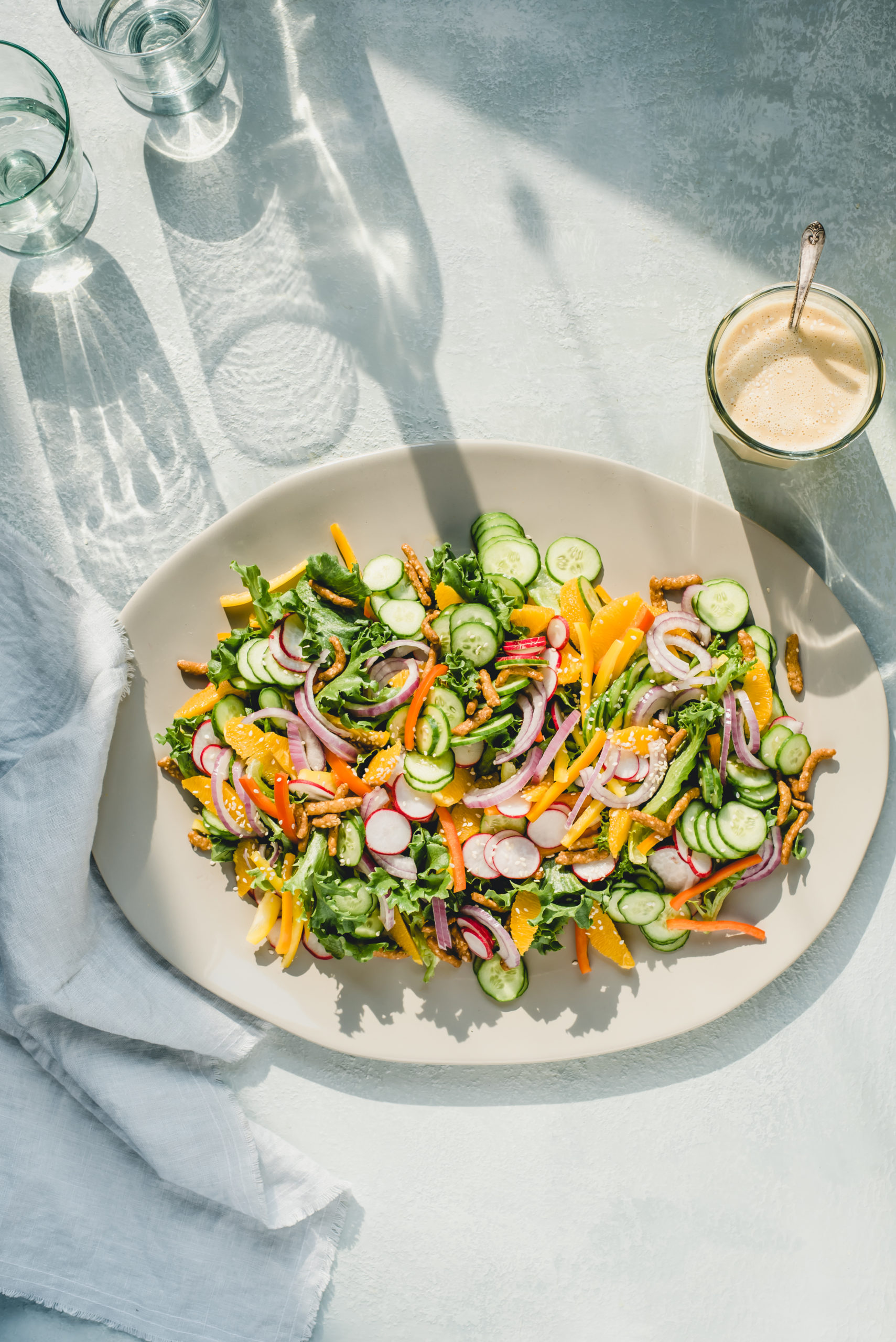 Sesame Citrus Salad - Bee The Love Orange Sesame Vinaigrette